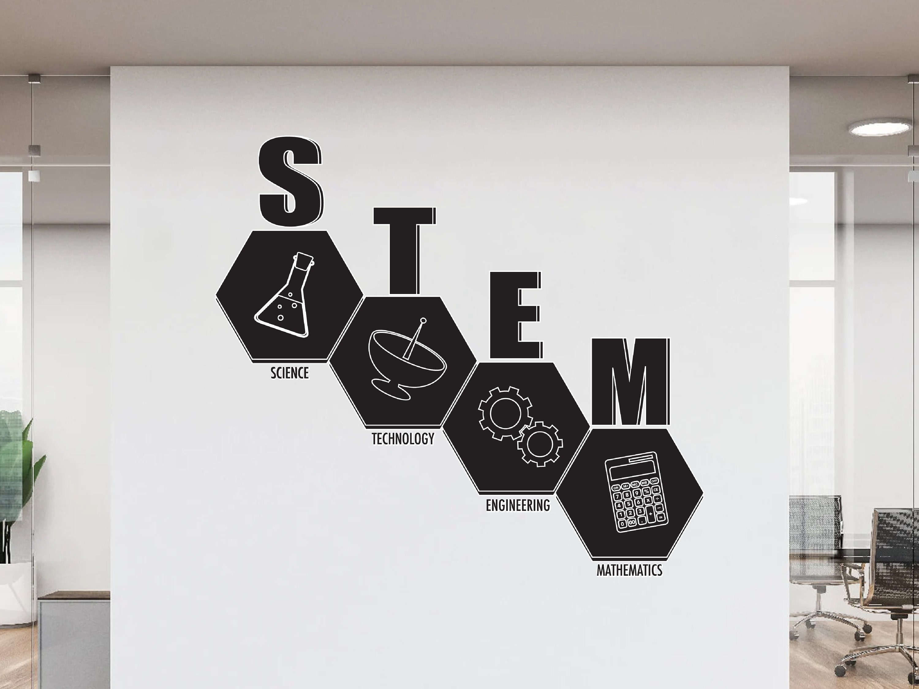 Stem Wall Decal Science Decal Technology Decal Engineering Decal Art ...