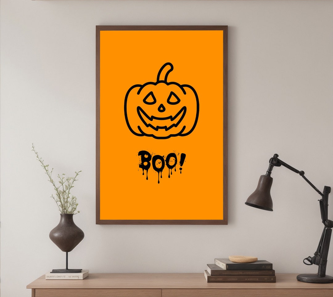 Halloween Pumpkin Vector Art Boo Word Phone Background, Downloadable ...