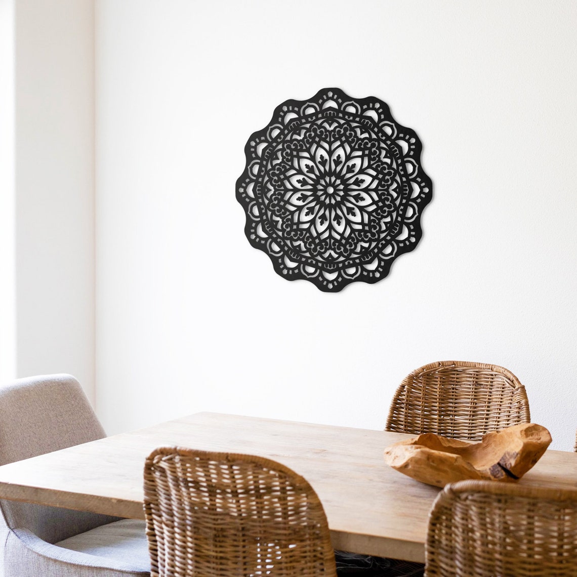 Mandala Metal Wall Decor Large Metal Wall Art Modern Wall - Etsy