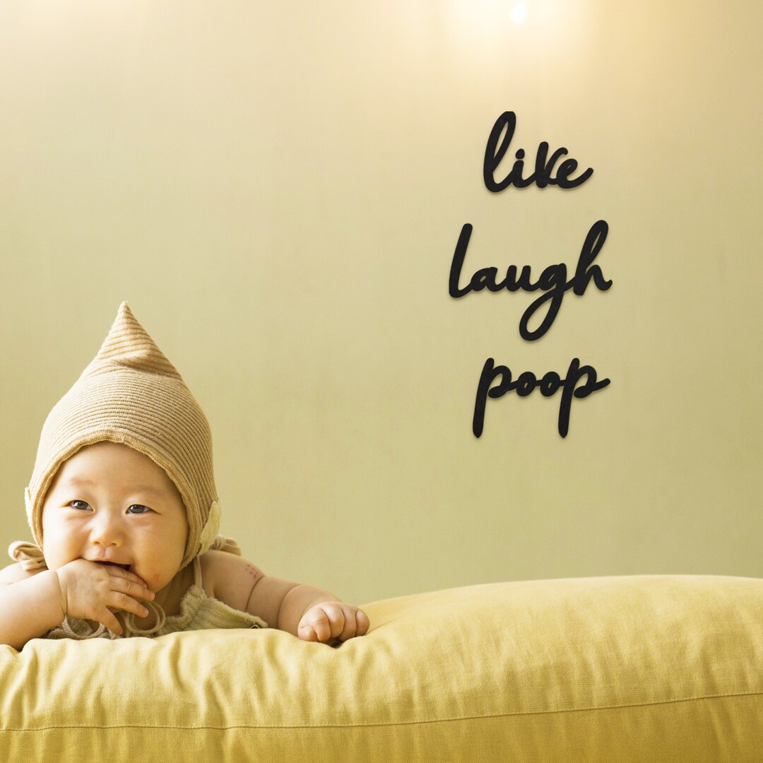 Live Laugh Poop Metal Wall Art, Metal Wall Sign, Metal Wall Decor ...