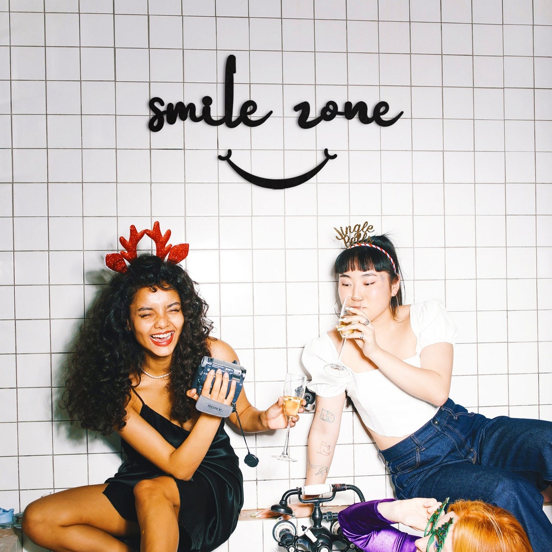 Smile Zone Metal Sign, Over the Bed Wall Decor, Master Bedroom, Better ...