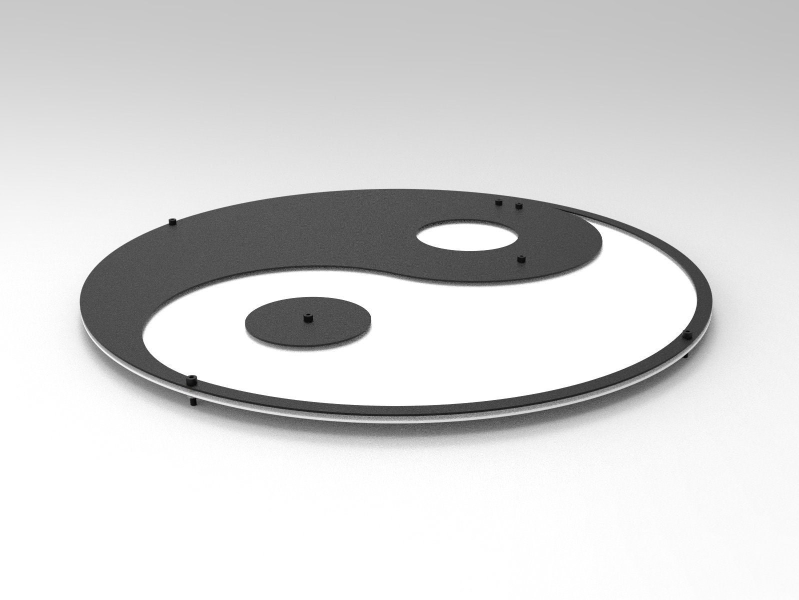 Yin Yang Metal Wall Decor, Boho Metal Wall Art, Yoga Studio Decor ...