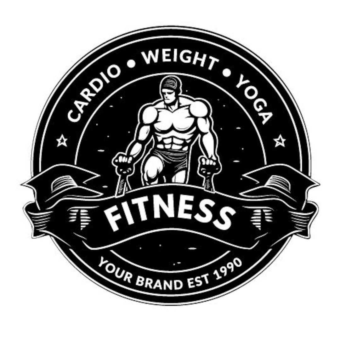 Gym Fitness Logo Template, Workout Emblem, Fitness Center Design ...