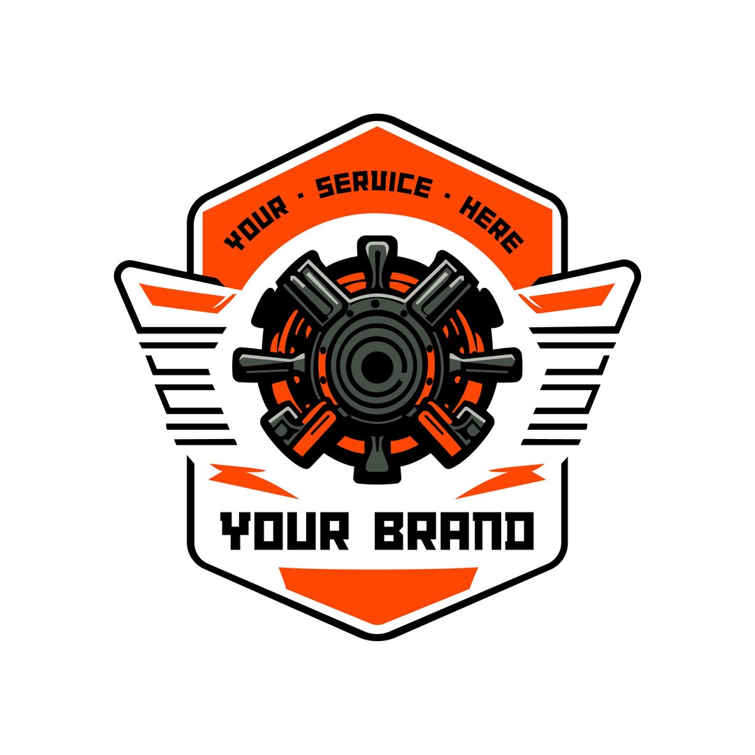 Mechanic Logo Template, Automotive Emblem, Wrench Symbol, Garage Design ...