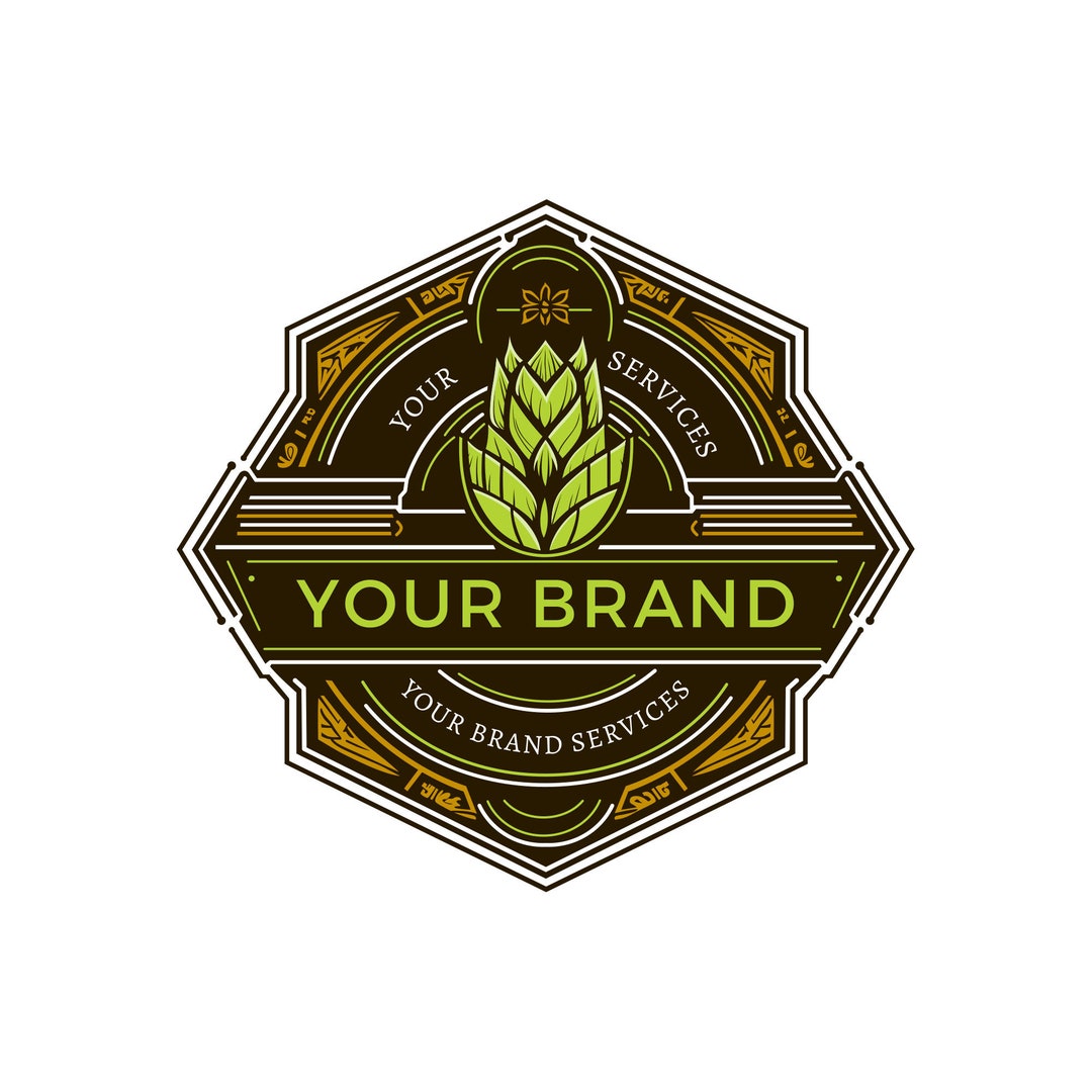 Beverage Logo Template, Drink Emblem, Customizable, Premium, Restaurant ...