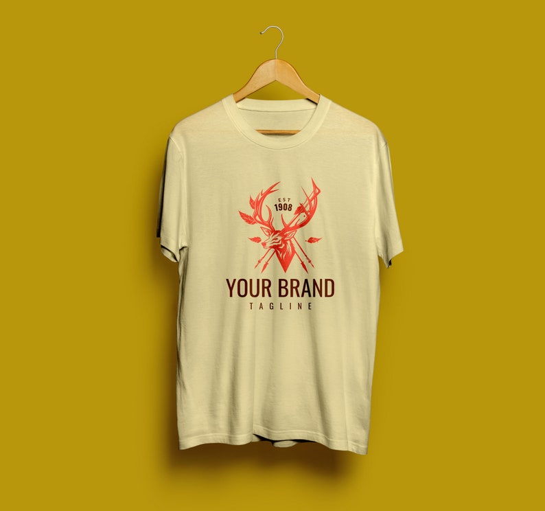 Deer Hunting Logo Template | Outdoor Emblem | Hunting Club Badge | Buck ...