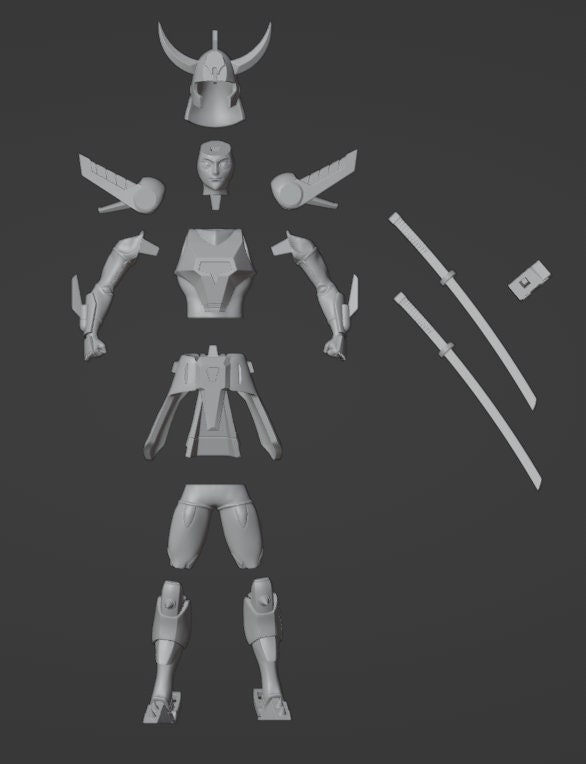 YOROIDEN SAMURAI TROOPERS Ryo Sanada Stl File - Etsy