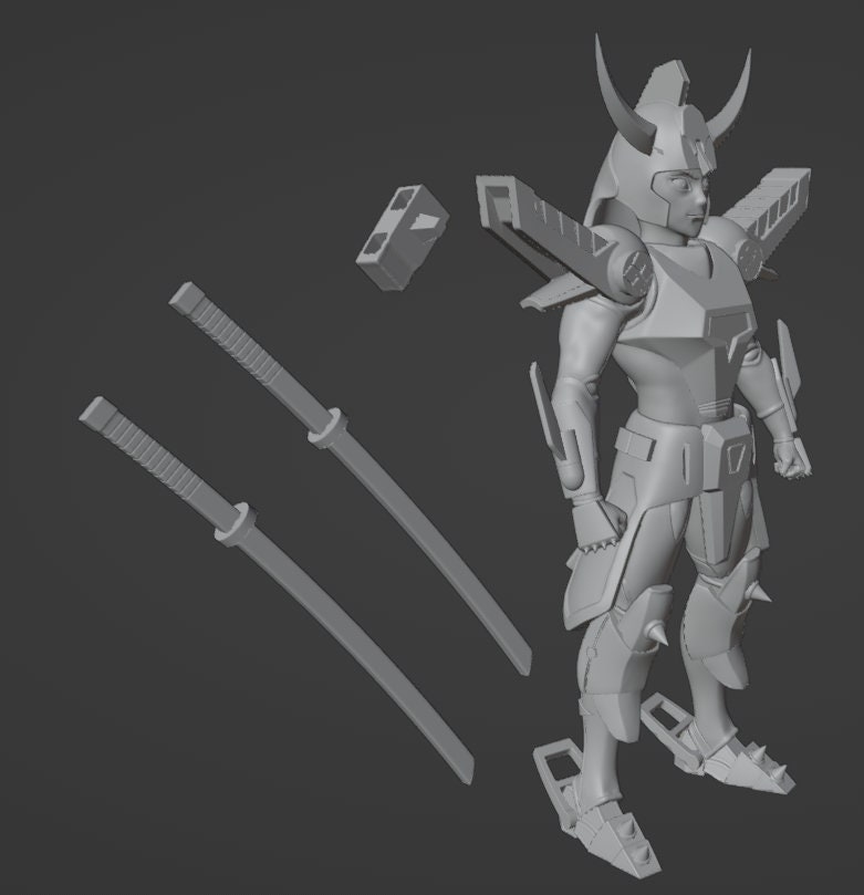 YOROIDEN SAMURAI TROOPERS Ryo Sanada Stl File - Etsy
