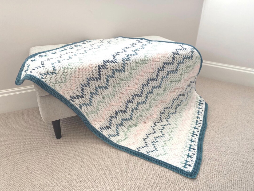 Northern Lights Crochet Blanket Pattern - Mosaic Crochet Design (PDF ...