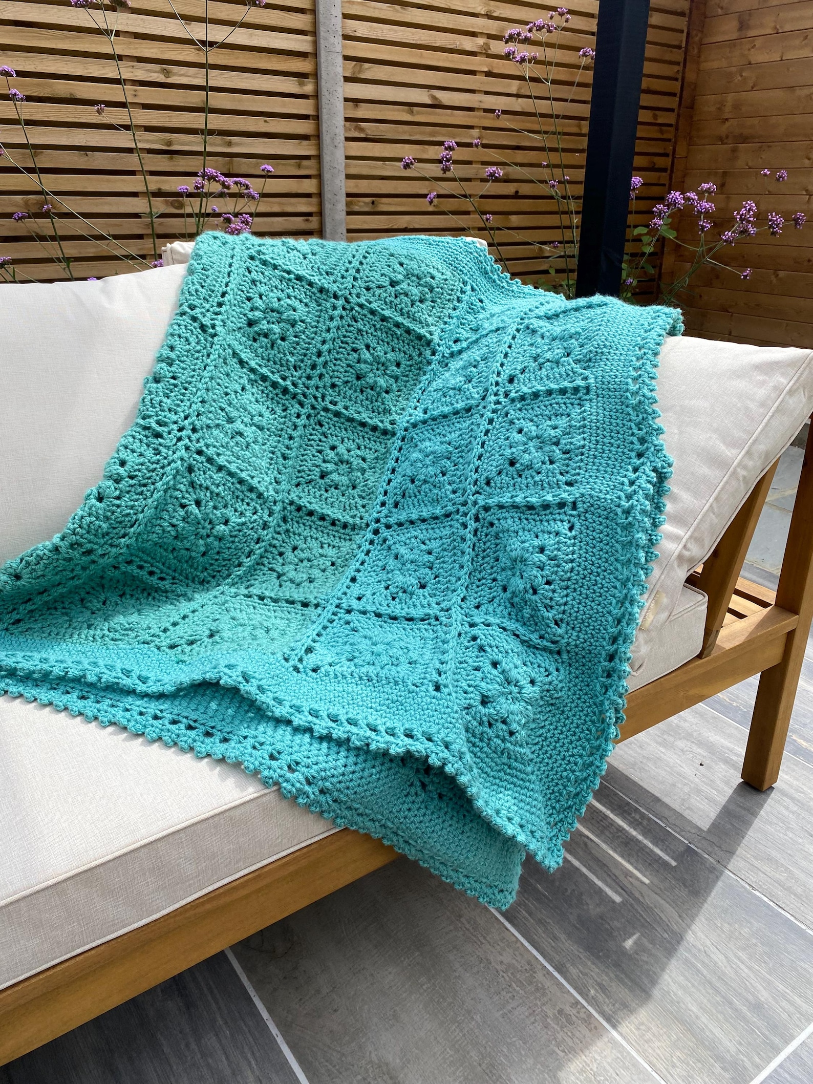 Granny Square Crochet Blanket Pattern: Modern Throw, Step-by-step PDF ...