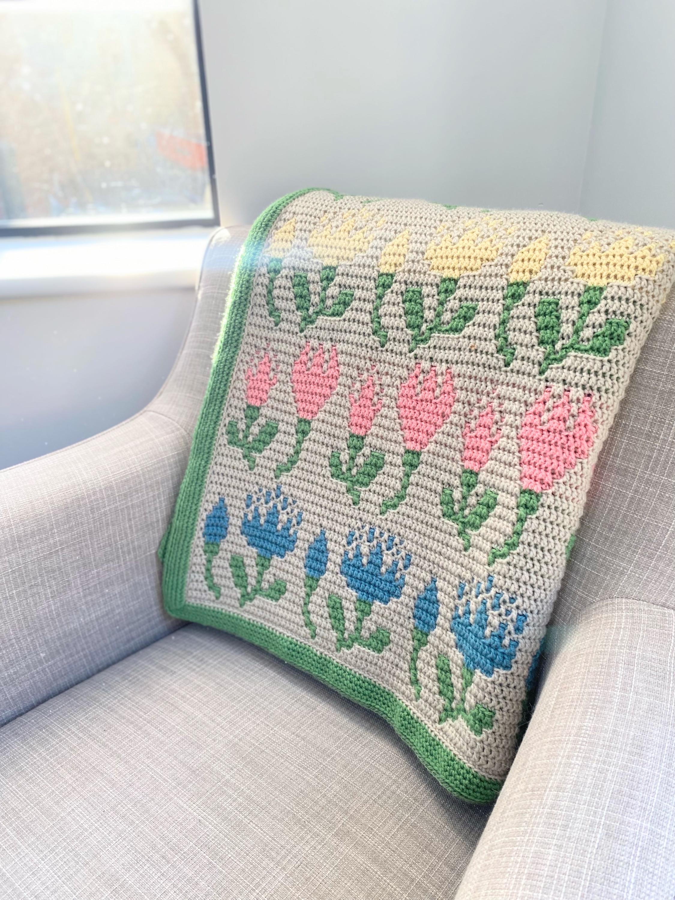 Flower Meadow Blanket Pattern -overlay Mosaic Crochet Pattern - Etsy