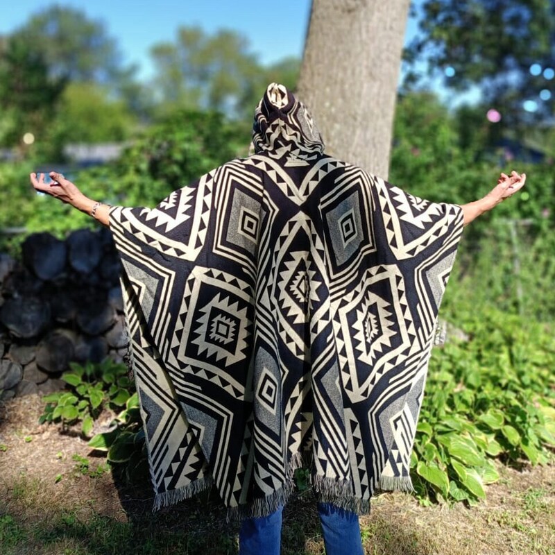 Poncho With Hood - Etsy