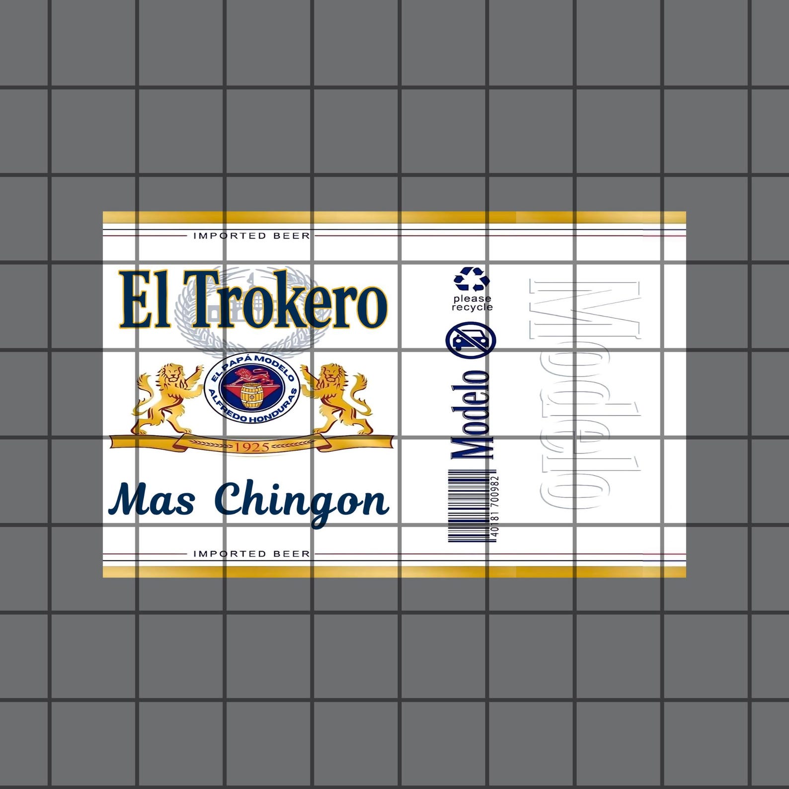 El Trokero Mas Chingon L Frosted Beer Mug L Tarro L Modelo L ...
