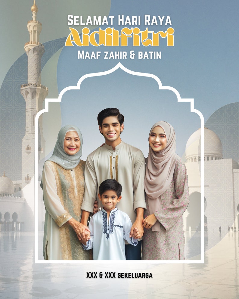 TEMPLATE POSTER RAYA - Etsy