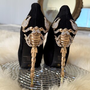 RARE Gianmarco Lorenzi Couture Jewel Encrusted Scorpion Heels - EU Size ...