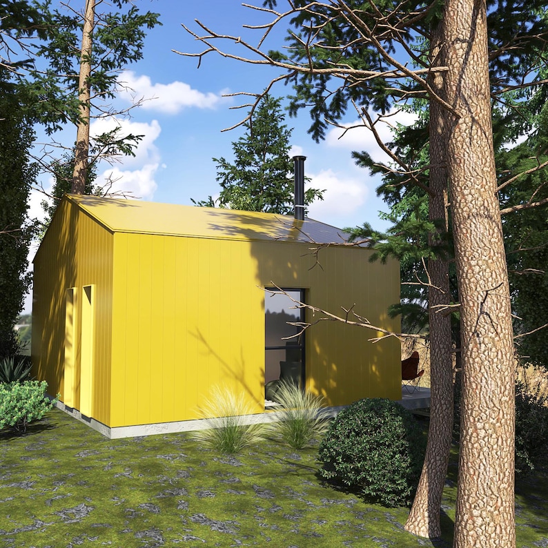 30m2 Modern Tiny House Colorful | Minimalist Micro Home | Off-grid Eco ...