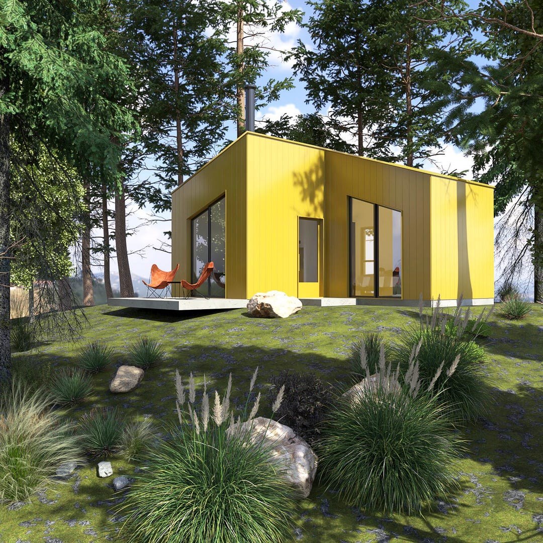 30m2 Modern Tiny House Colorful | Minimalist Micro Home | Off-grid Eco ...