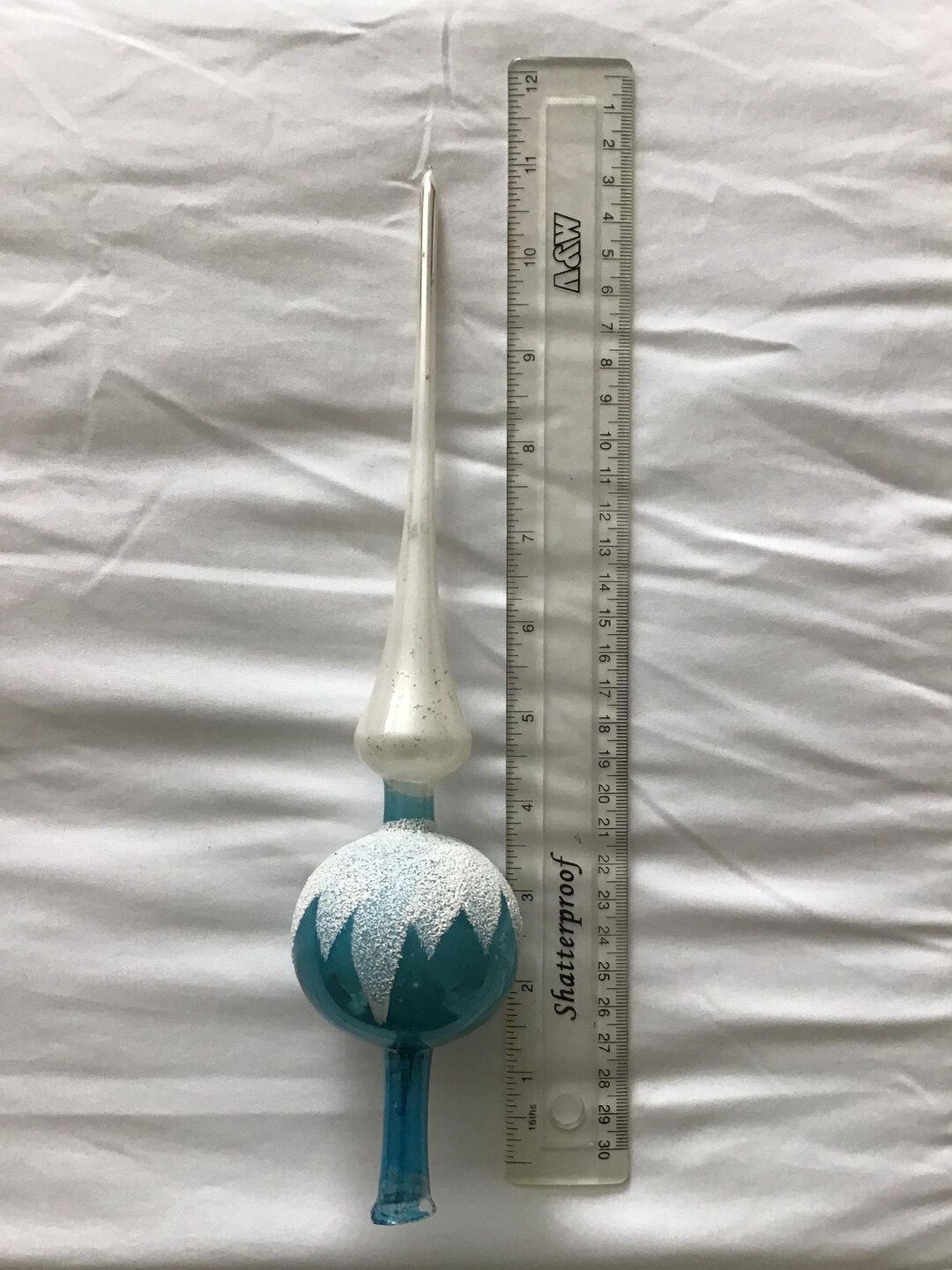 Vintage Glass Tree Topper - Etsy