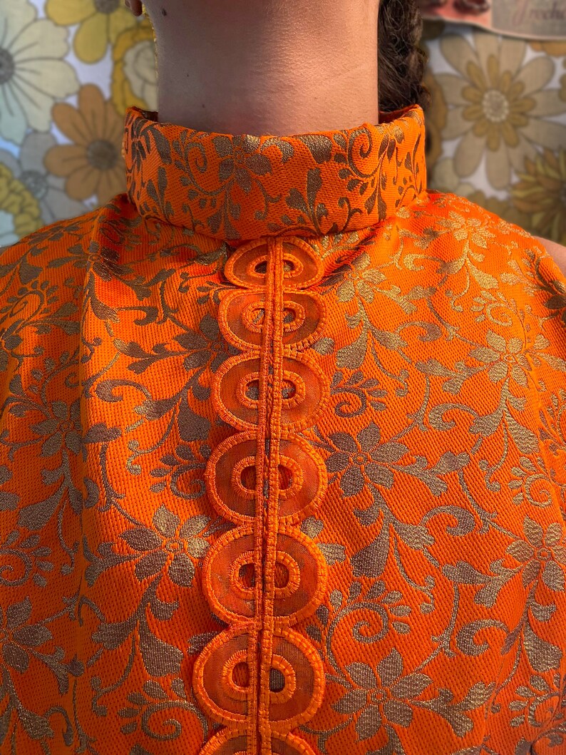 1960's Style High-collar Dress - Etsy