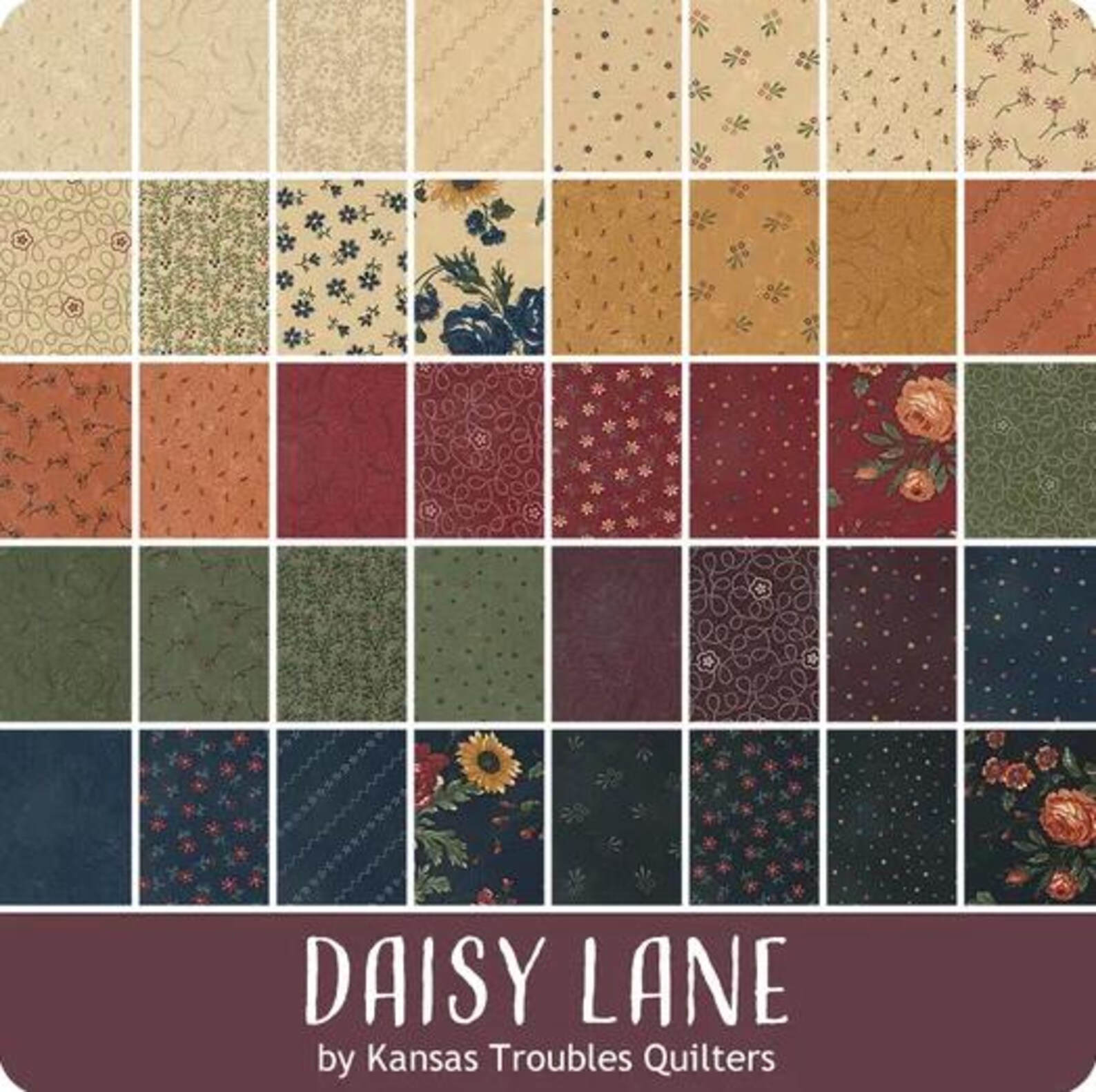 Daisy Lane Pre-cuts by Kansas Trouble Quilters for Moda - Etsy