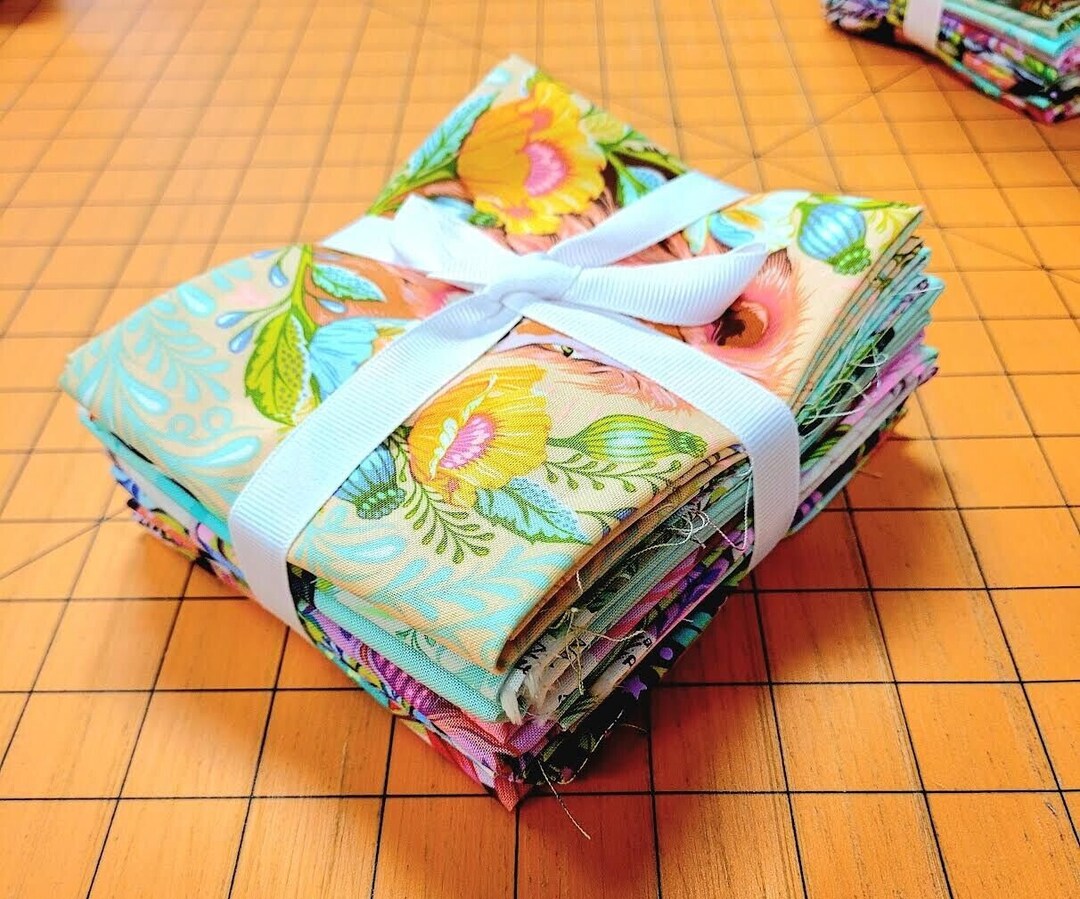 Tula Pink Everglow Collection 8 Fat Quarters 100% Cotton - Etsy