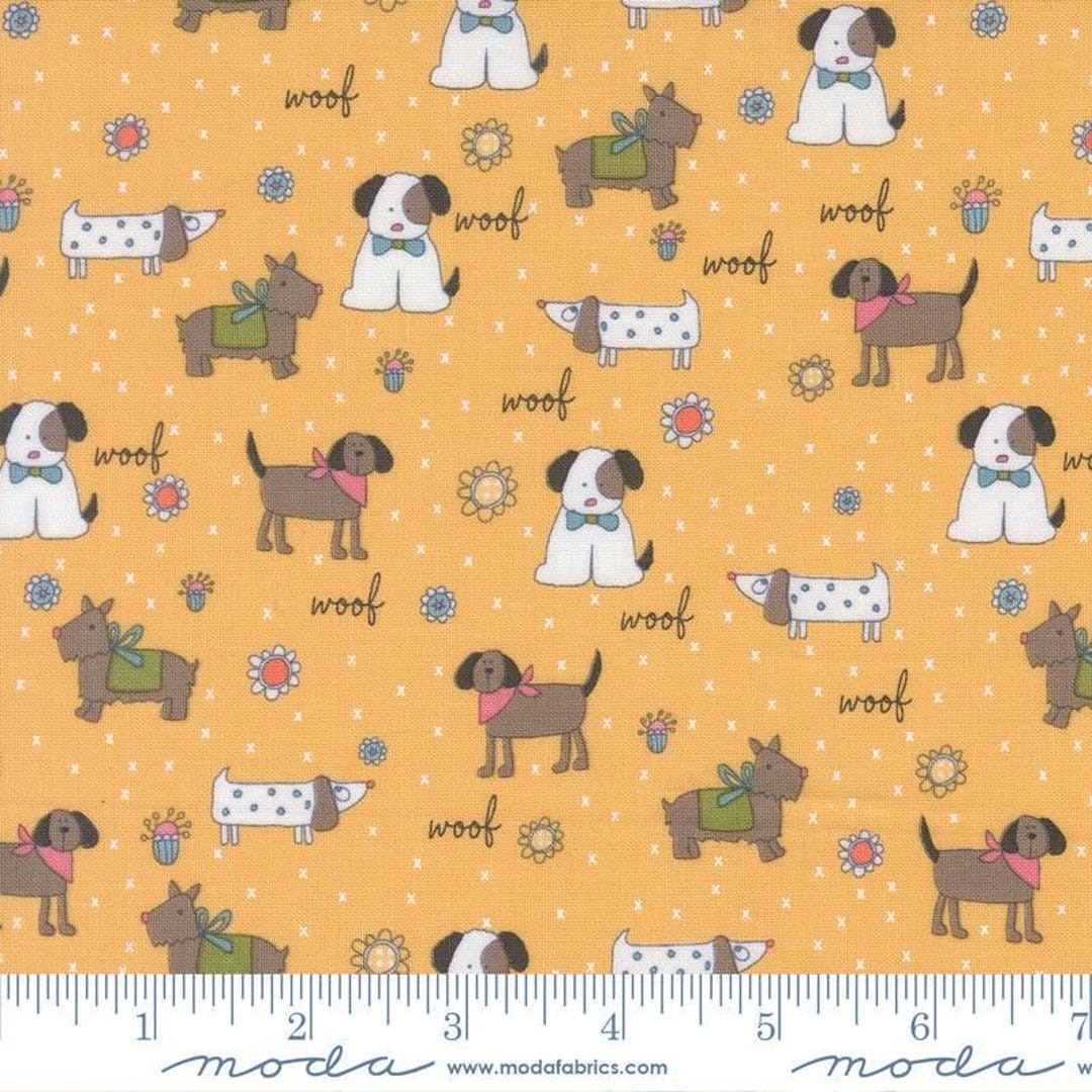 Lucky Puppy Parade Sun 55700 14 Moda #1 - by the Yard (36" X 43/44 ...