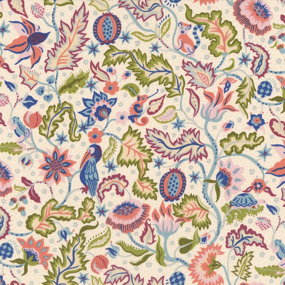 Liberty Fabrics Tree of Life Woodland Pastels Liberty Tree - by the ...