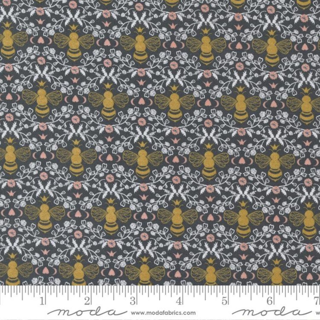 Midnight in Garden Charcoal 43124 13 Moda 1 by the Yard 100% Cotton - Etsy