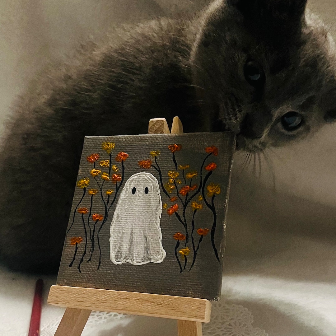 Spooky Sheet Ghost Art - Etsy
