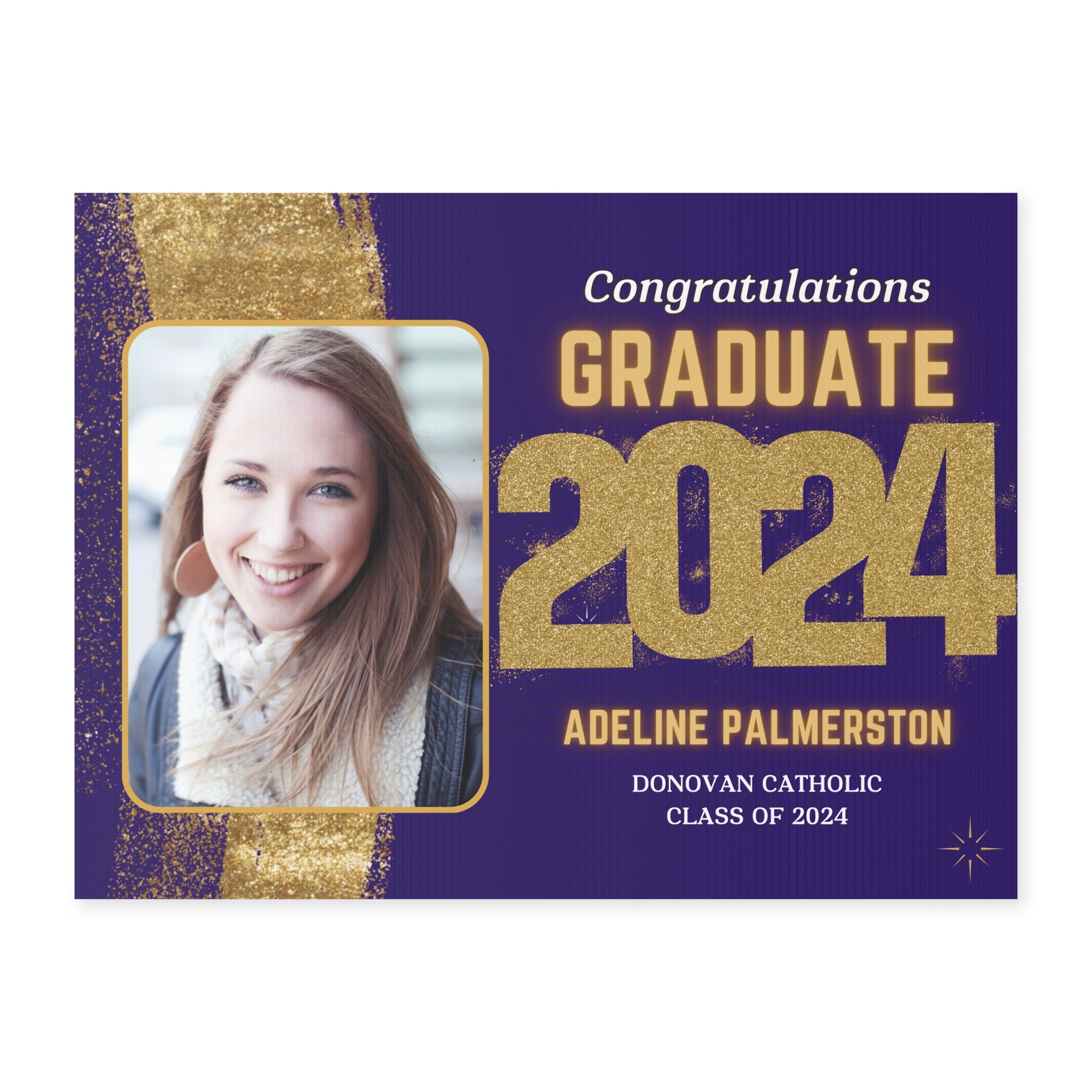 Personalized Graduation 2024 Yard Sign, Graduation, Class of 2024 ...