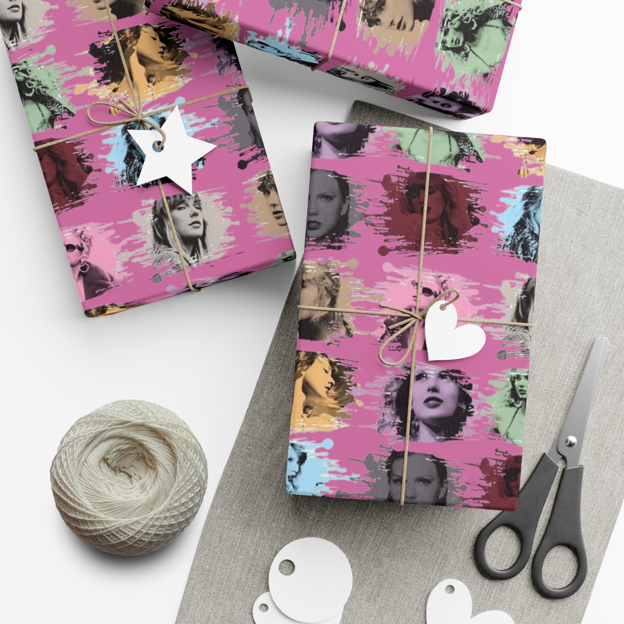 Taylor Swift Gift Wrap, Taylor Swift Wrapping Paper, Swiftie Gift Idea ...