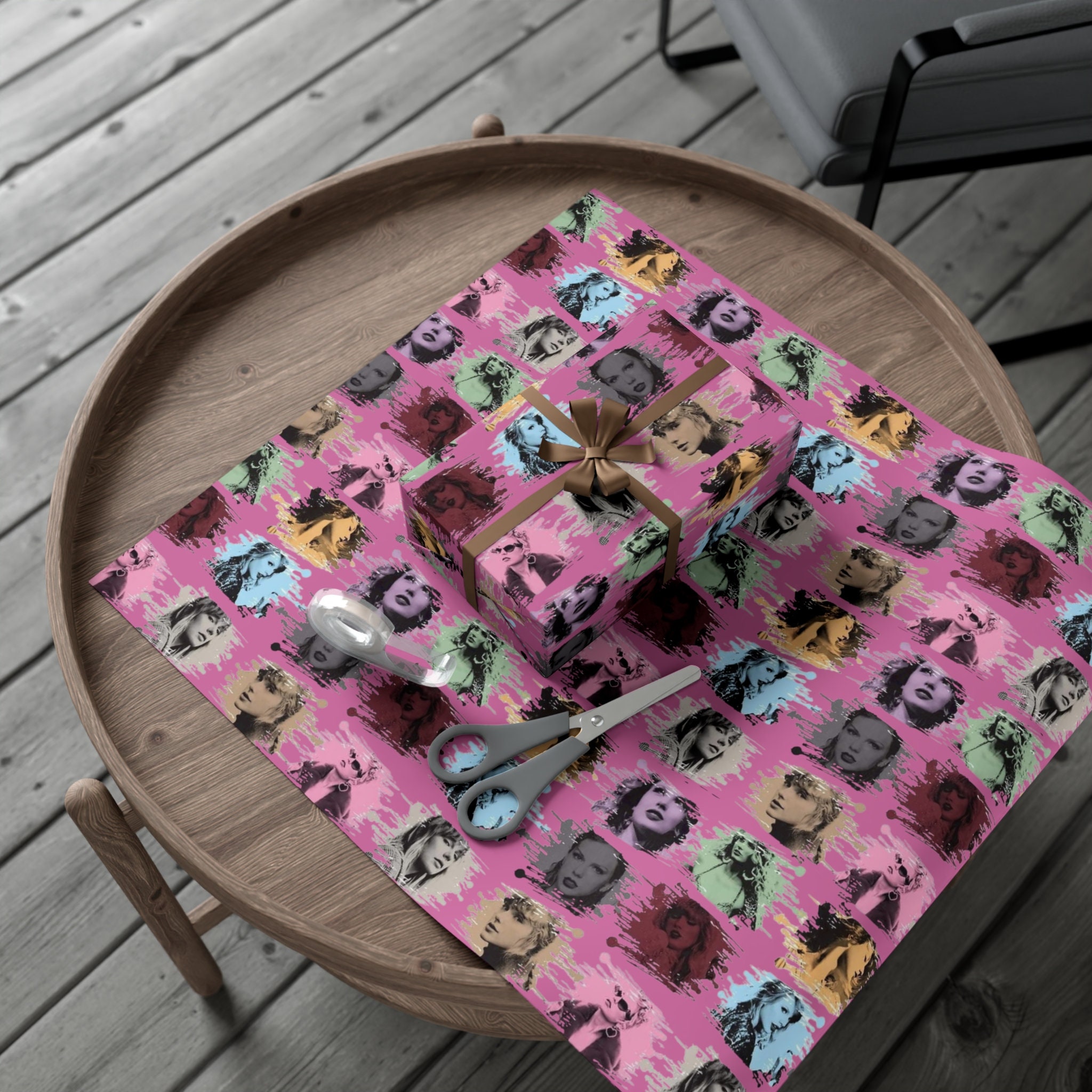 Taylor Swift Gift Wrap, Taylor Swift Wrapping Paper, Swiftie Gift Idea ...