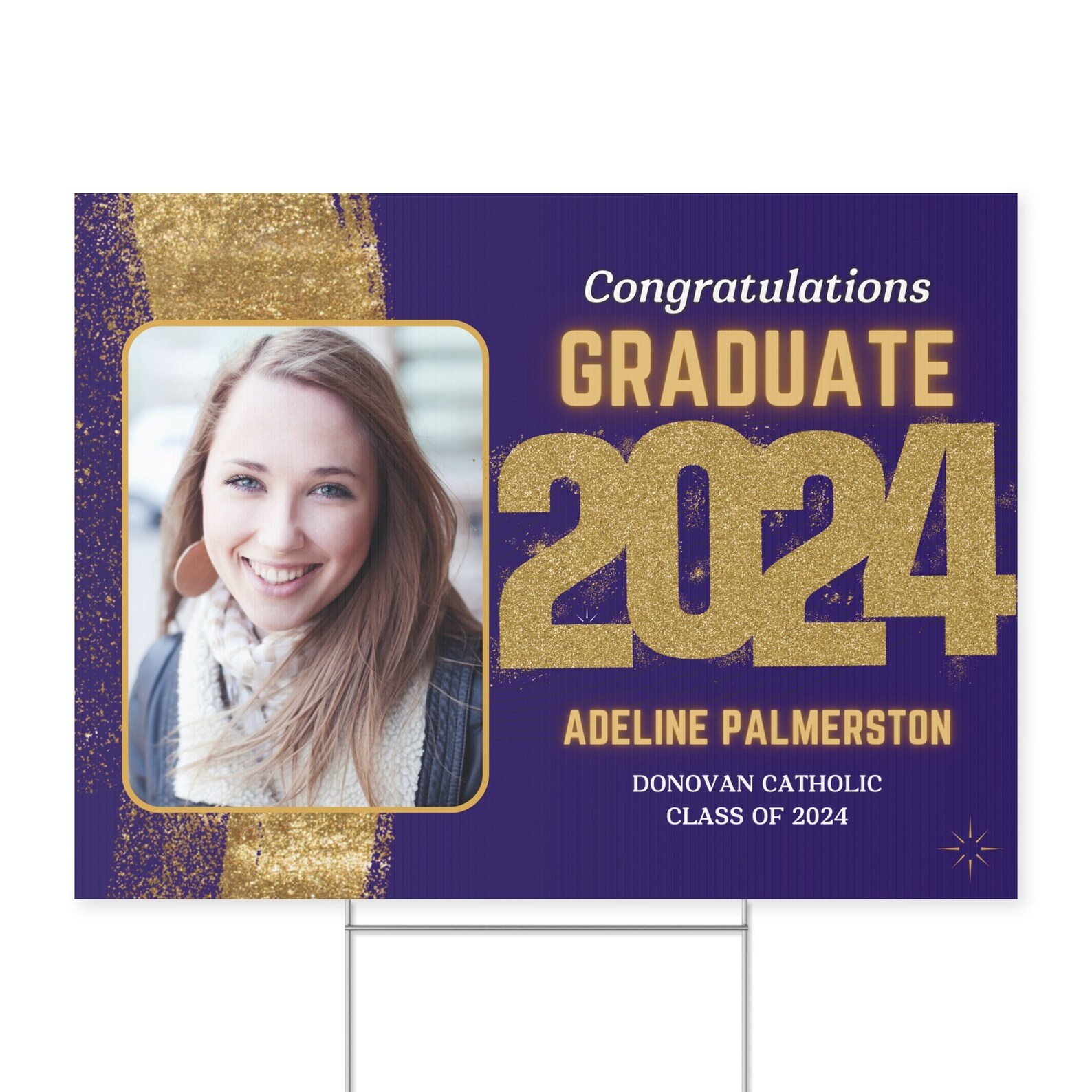 Personalized Graduation 2024 Yard Sign, Graduation, Class of 2024 ...