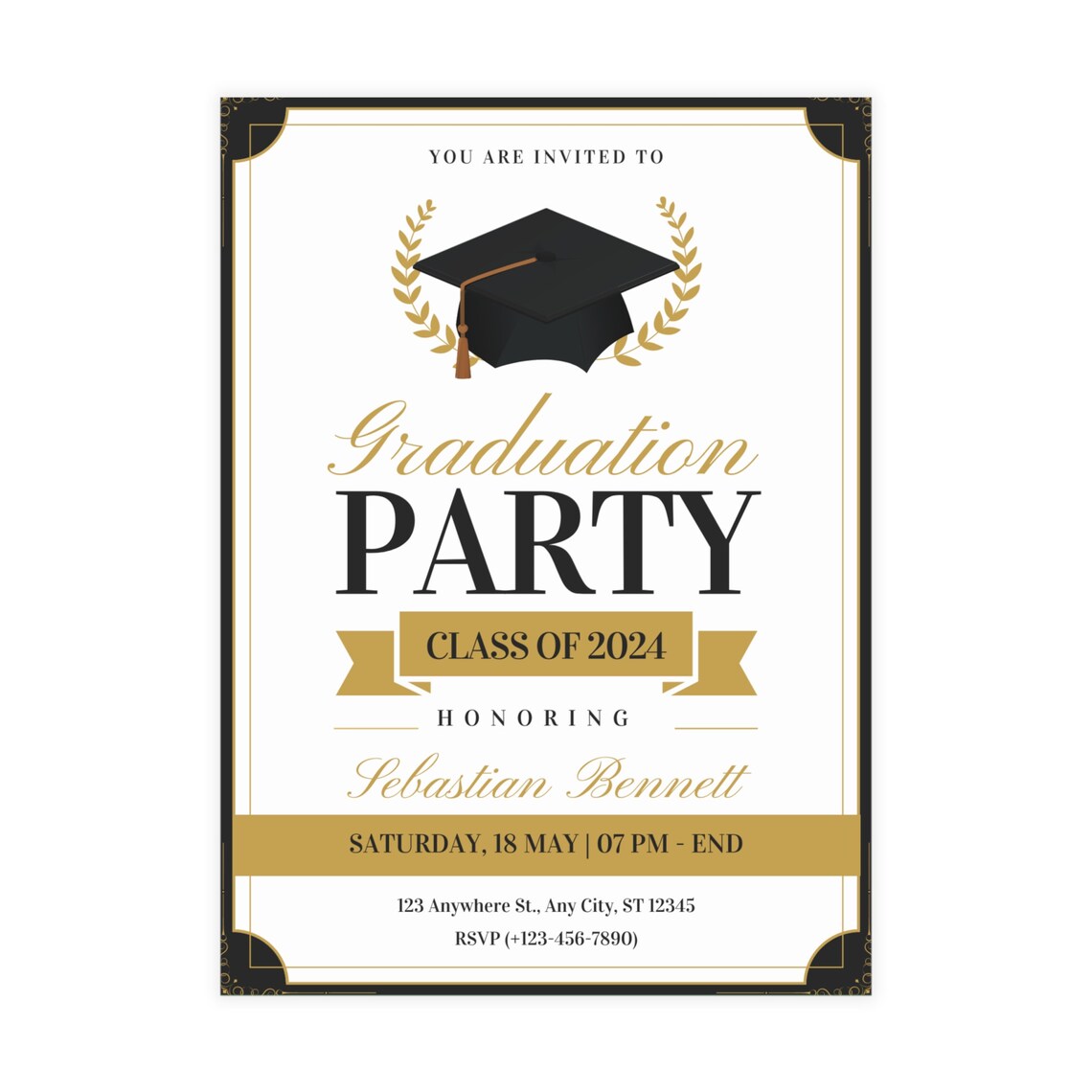 Personalized Graduation Party Invitations, Personalized Invitations ...