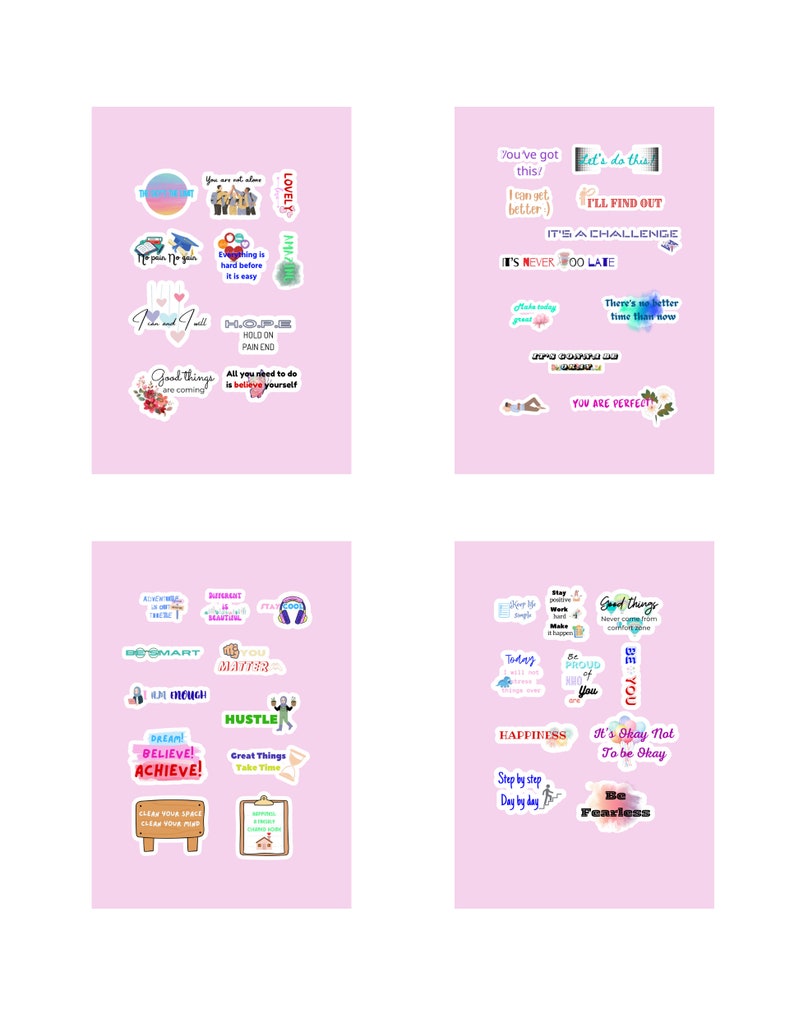 Basic Digital Sticker for Journaling, Simple Stickers, Testing Stickers ...