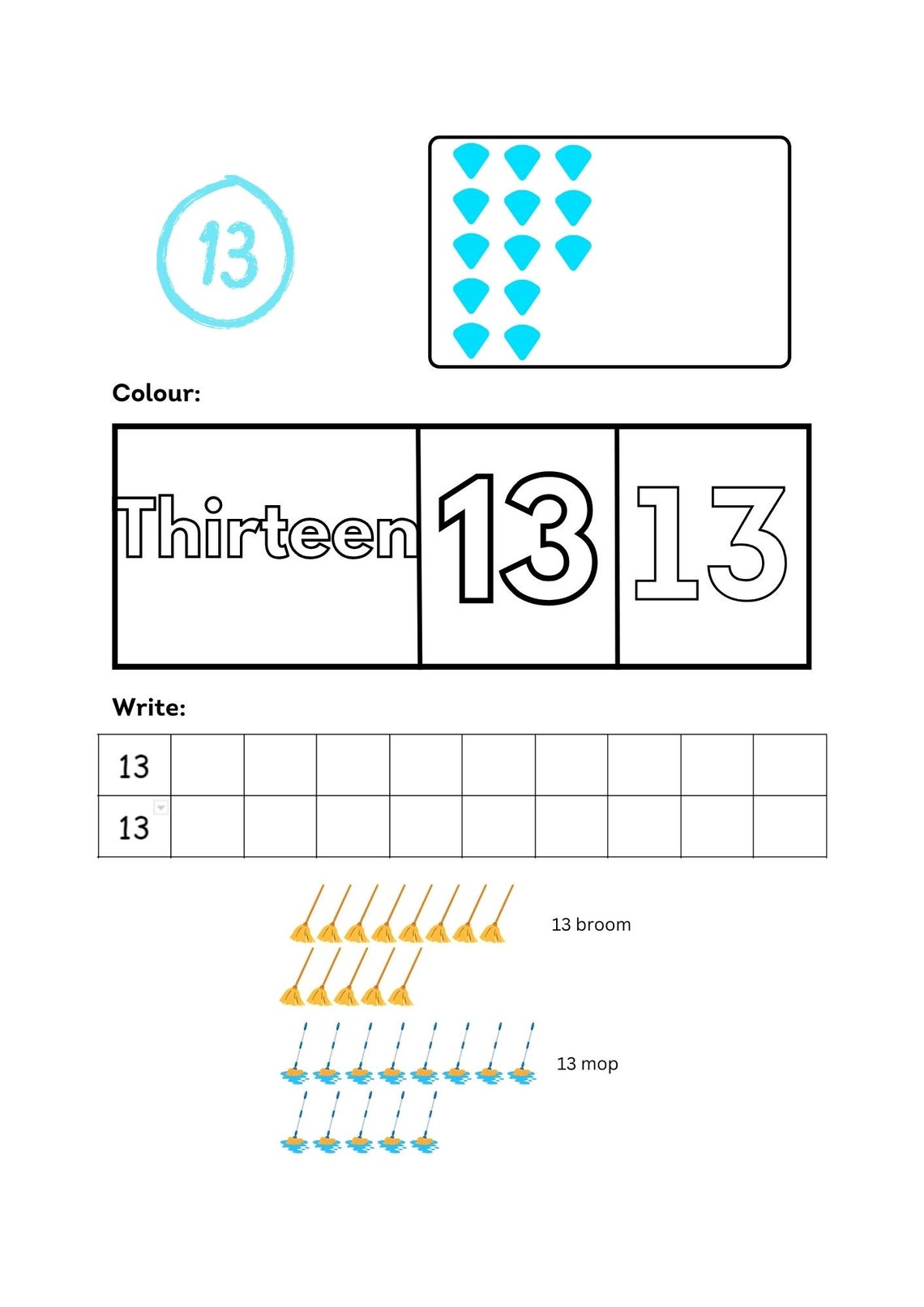 Numbers, Memory Cards, Printable, Learn, Writing, Tracing, Preschool ...