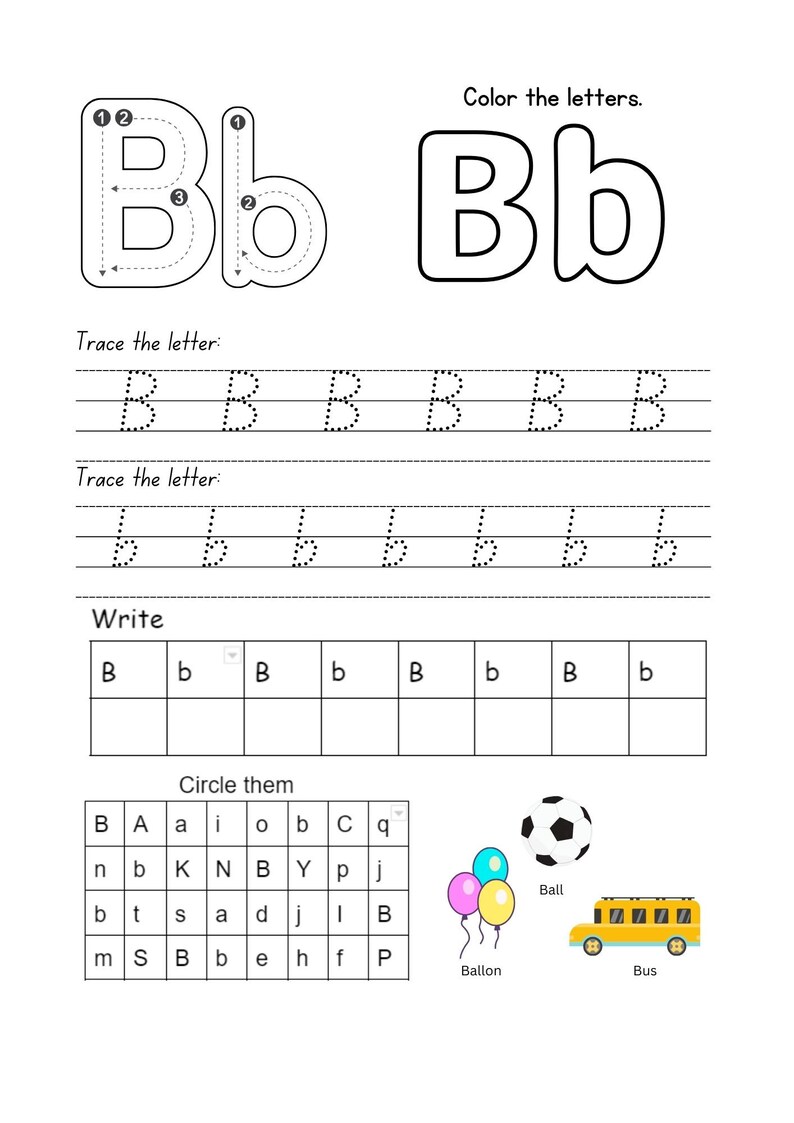 Alphabets Memory Card Printable Learn Writing Tracing Preschool and ...