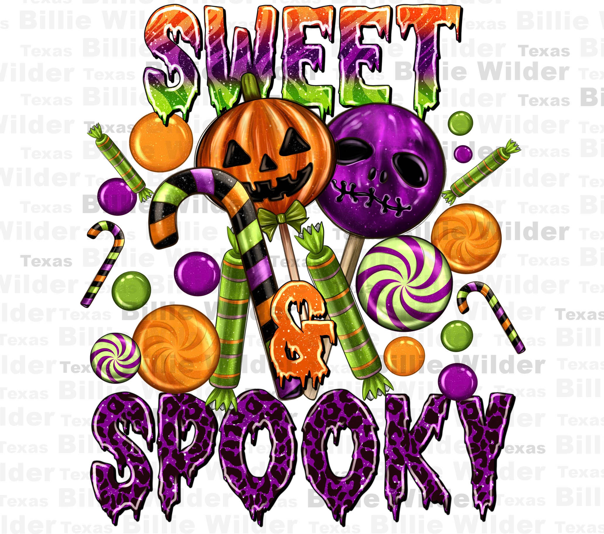 Sweet and Spooky Png Sublimation Design Download Happy - Etsy