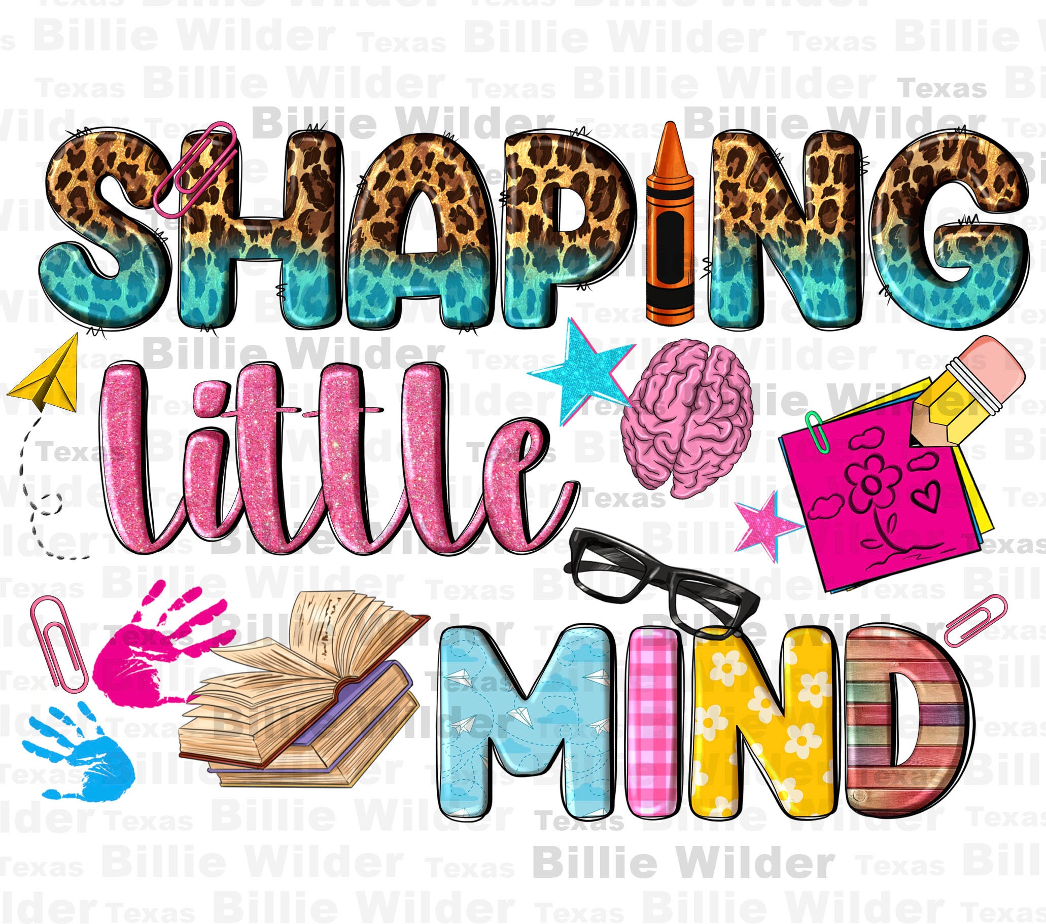 Shaping Little Mind Png Sublimation Design Download, Teacher's Day Png ...