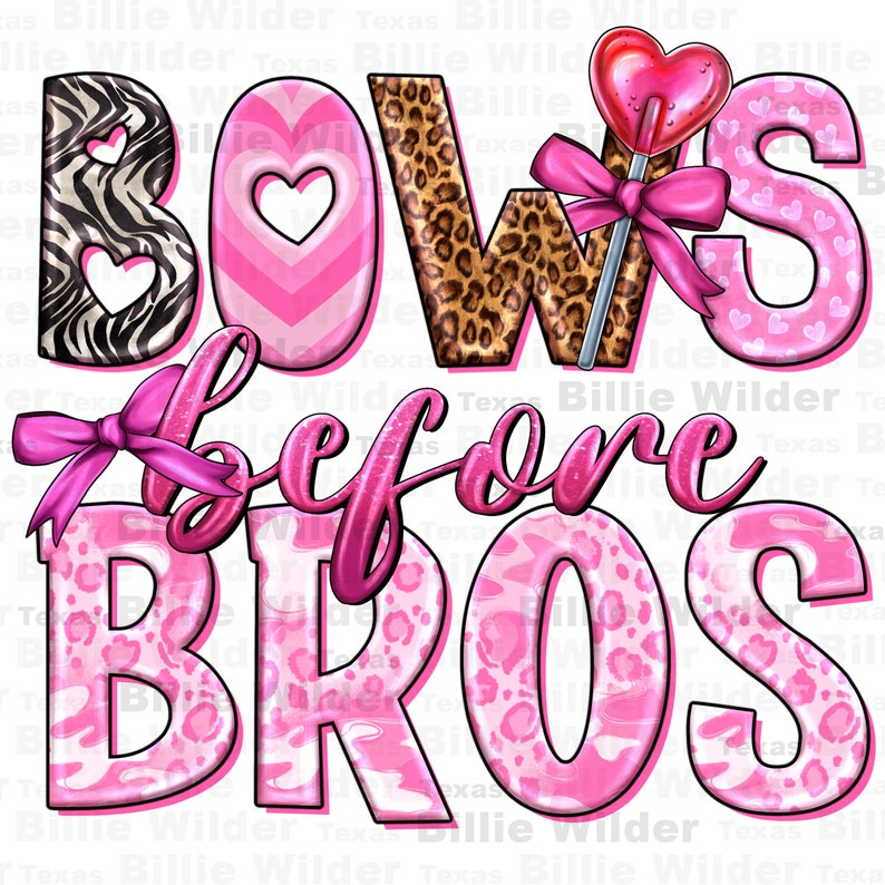Bows Before Bros Png Sublimation Design Download, Western Bows Png ...