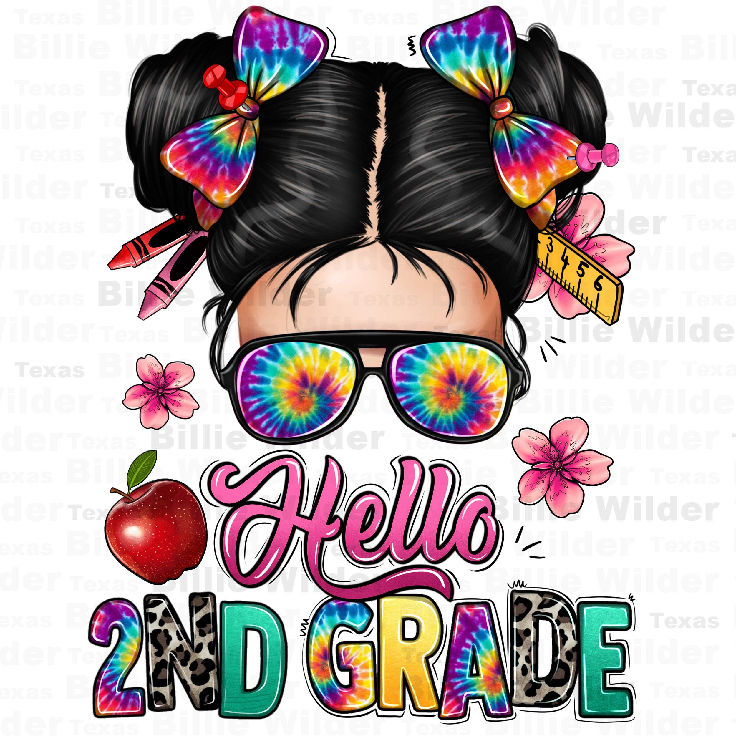 Hello Second Grade Png Sublimation Design Download Graduation - Etsy