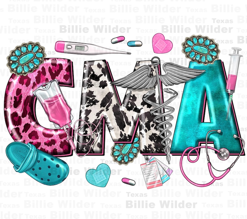 CMA Certified Medical Assistant Png Sublimation Design - Etsy