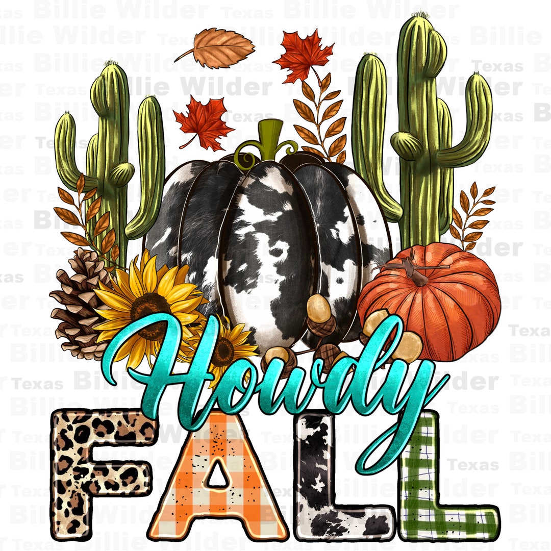 Howdy Fall Png Sublimation Design Download, Hello Fall Png, Autumn Png ...
