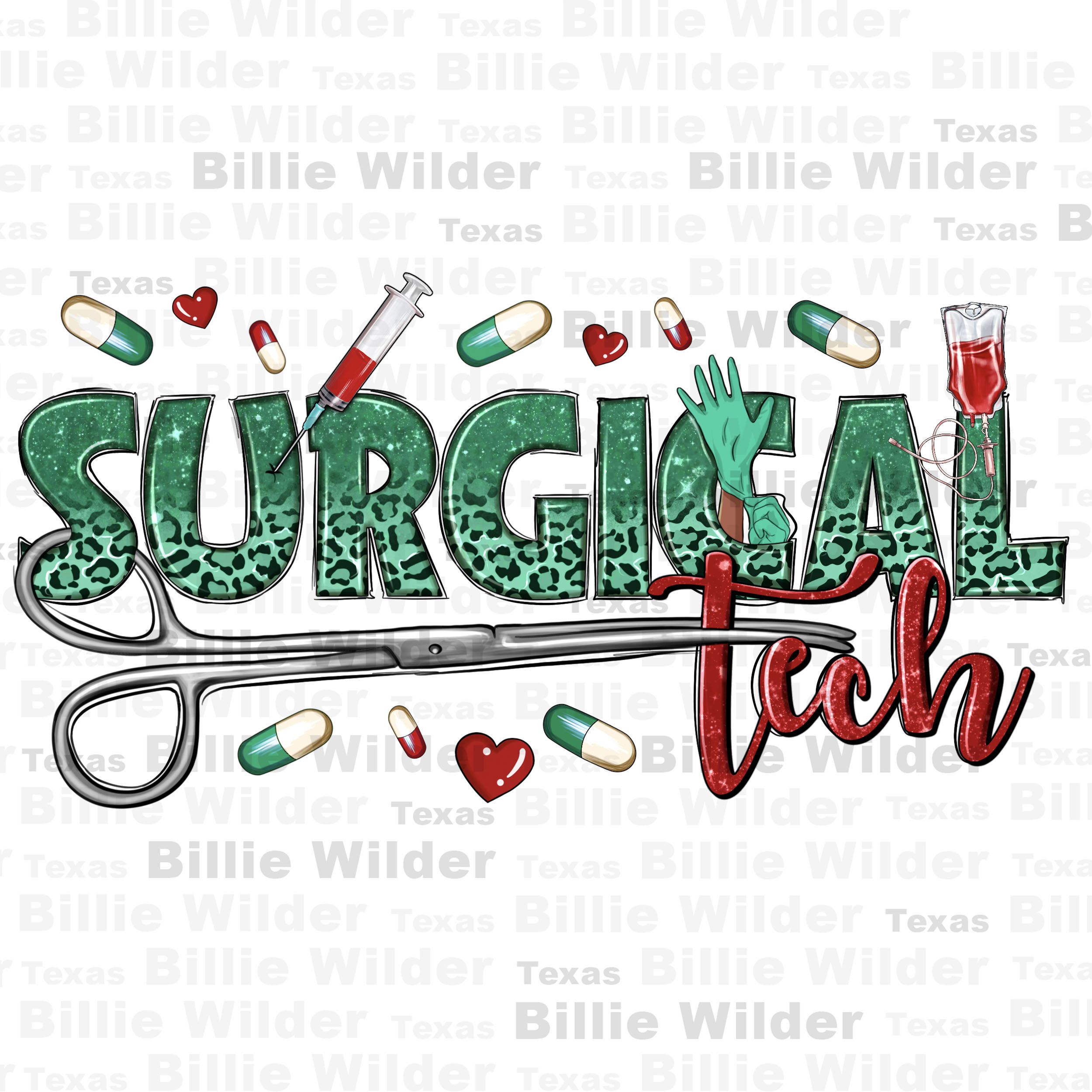 Surgical Tech Png Sublimation Design Download, Surgical Technician Png ...