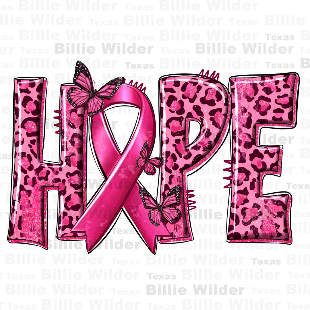 Hope Breast Cancer Png Sublimation Design Download, Cancer Awareness ...