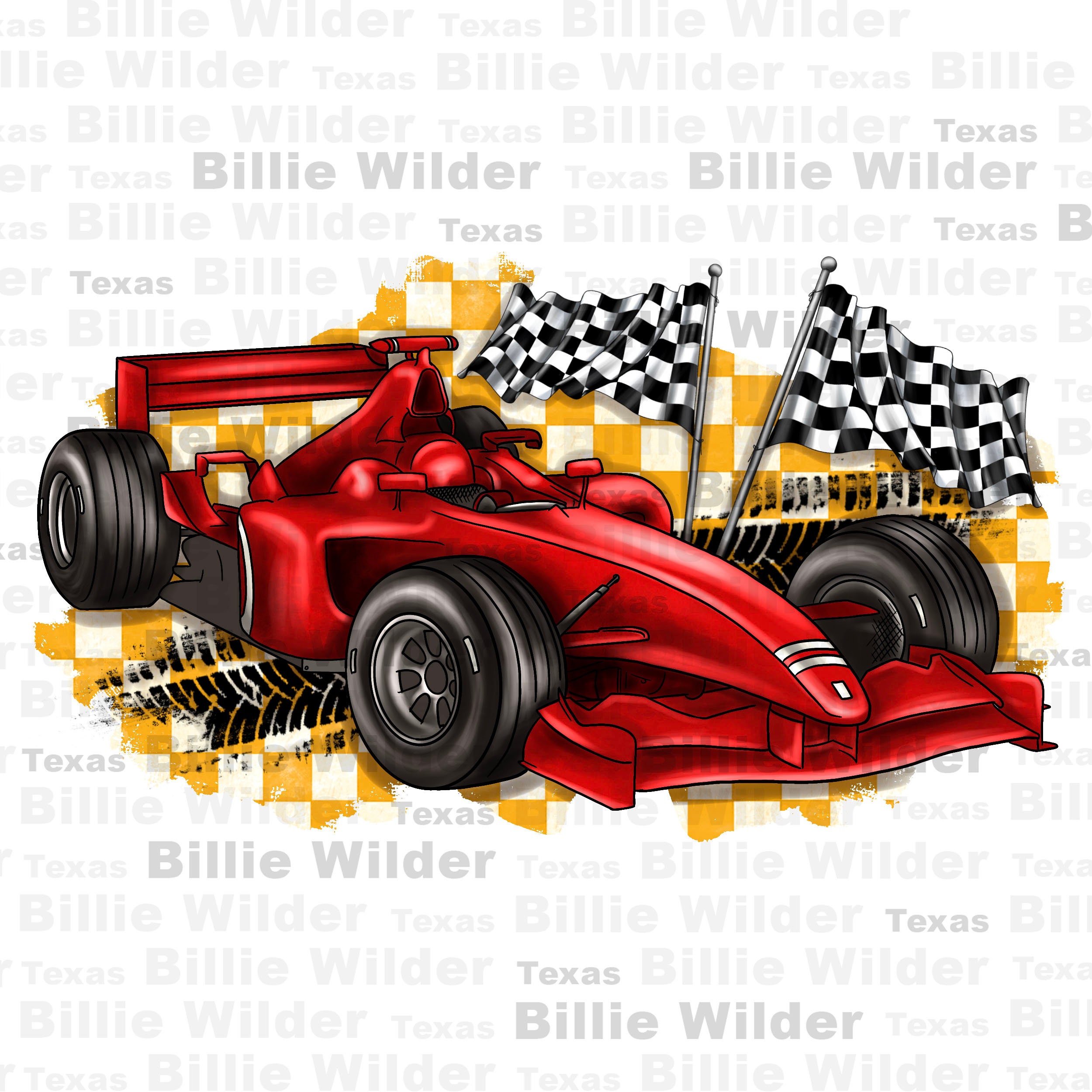 Formula Car With Race Flag Png Sublimation Design Download, Race Life ...