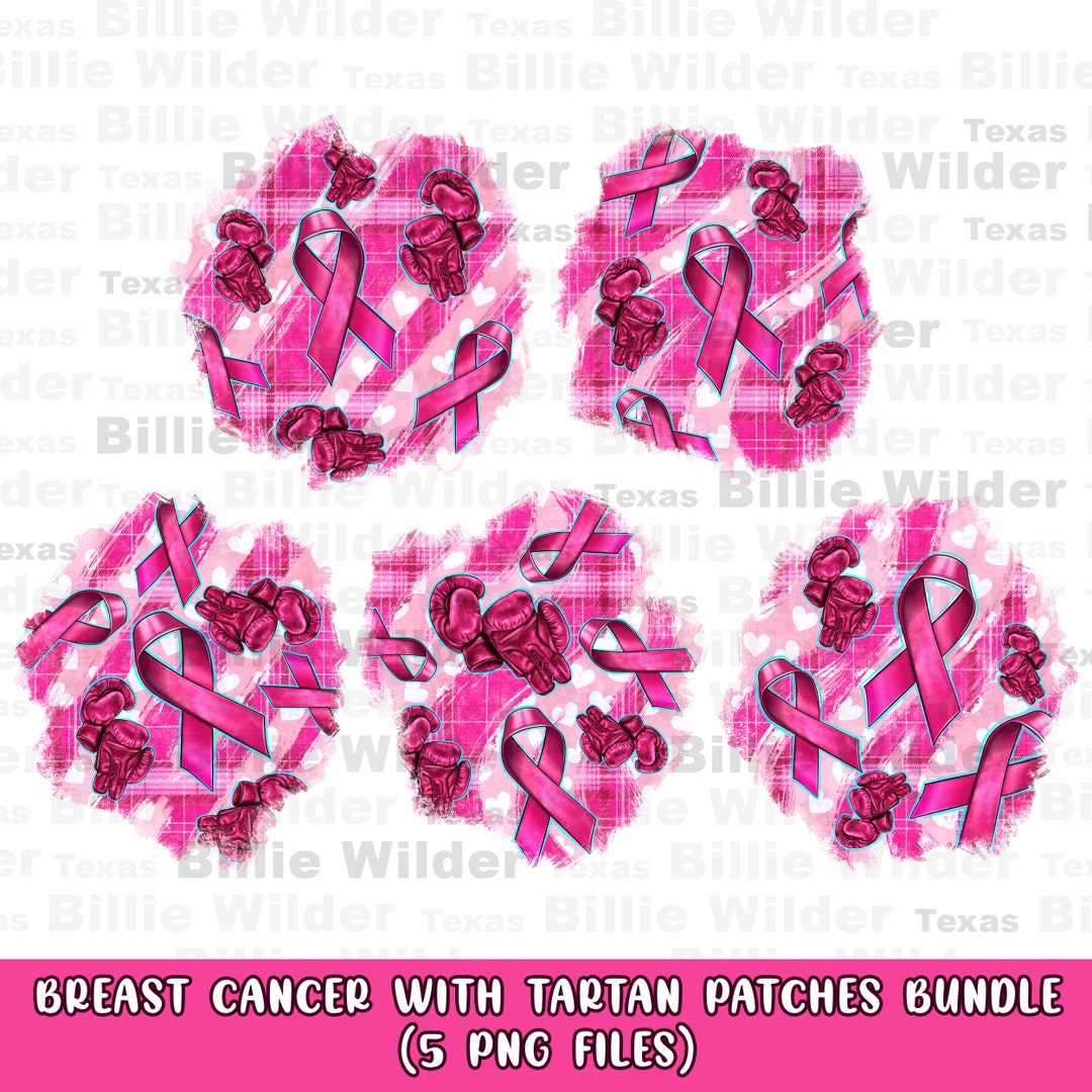Breast Cancer Patches Png Sublimation Design Bundle, Cancer Awareness ...