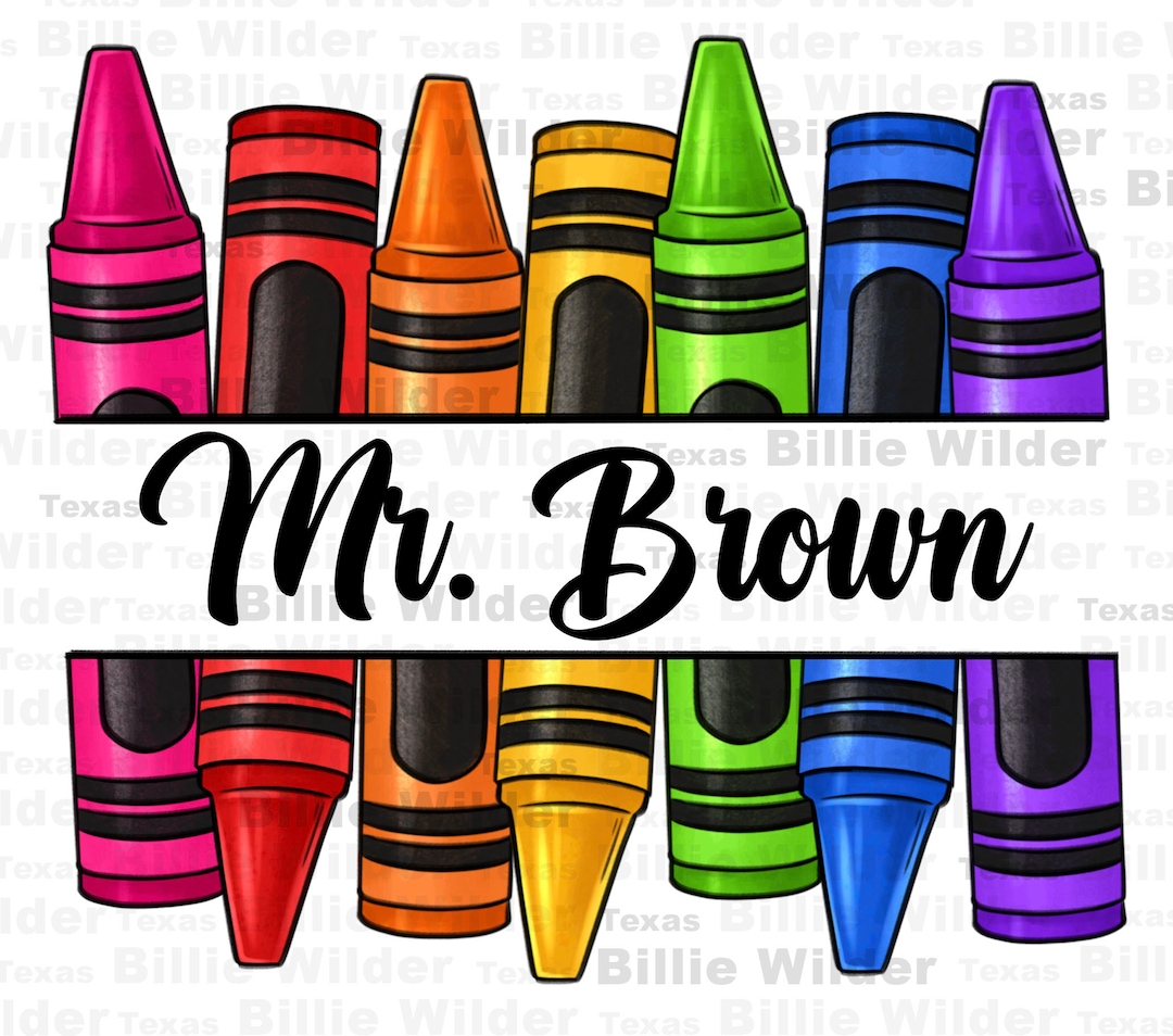Personalized Crayons Png Sublimation Design Download, Teacher's Day Png ...