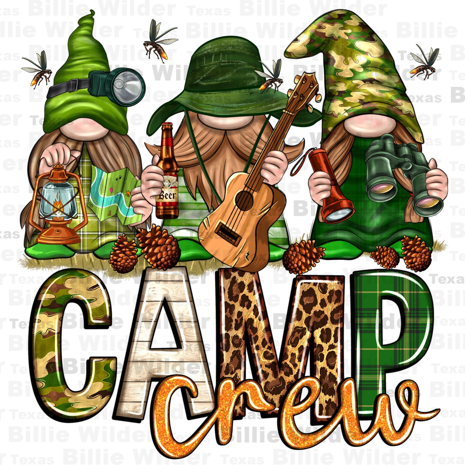 Camp Crew With Gnomes Png Sublimation Design Download, Camping Png ...