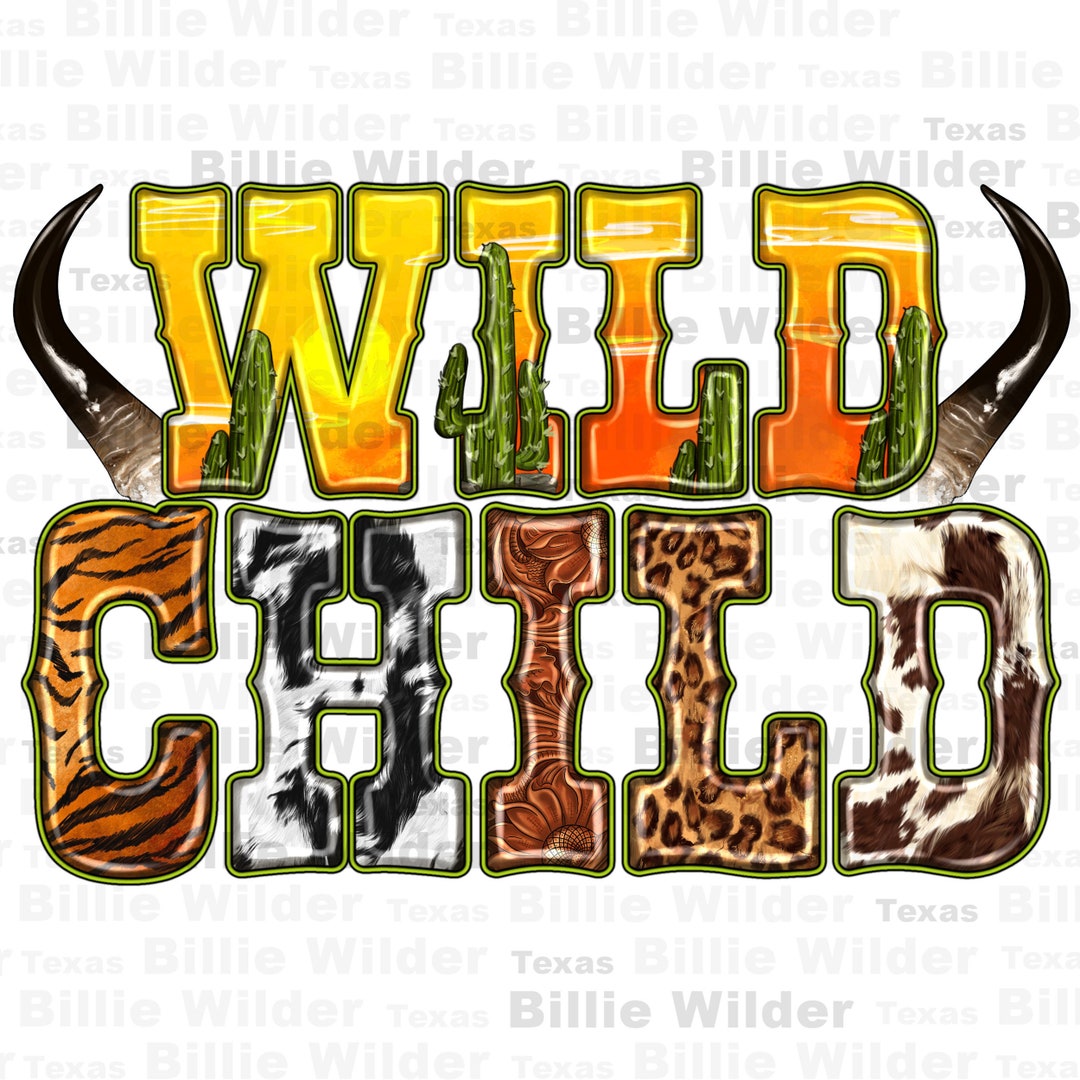 Western Wild Child Png Sublimation Design Download, Western Patterns ...